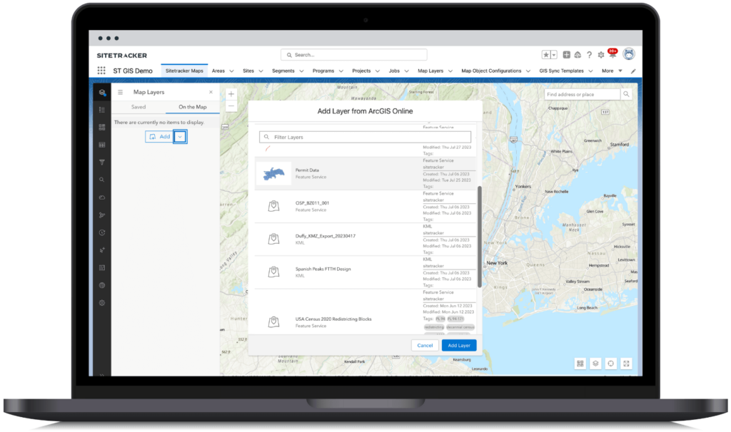 Sitetracker GIS Link - Sitetracker