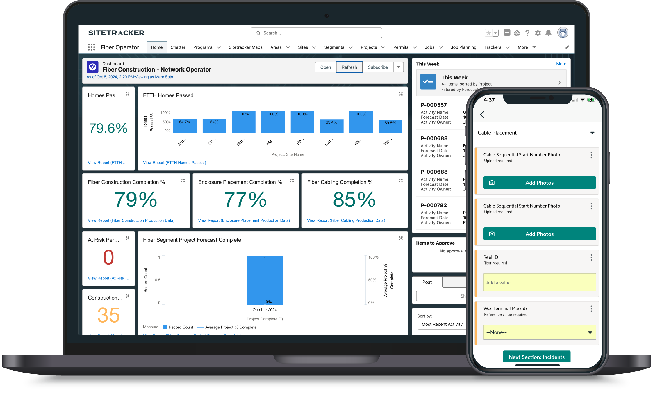 Sitetracker vs IQGeo Comparison Page - Sitetracker