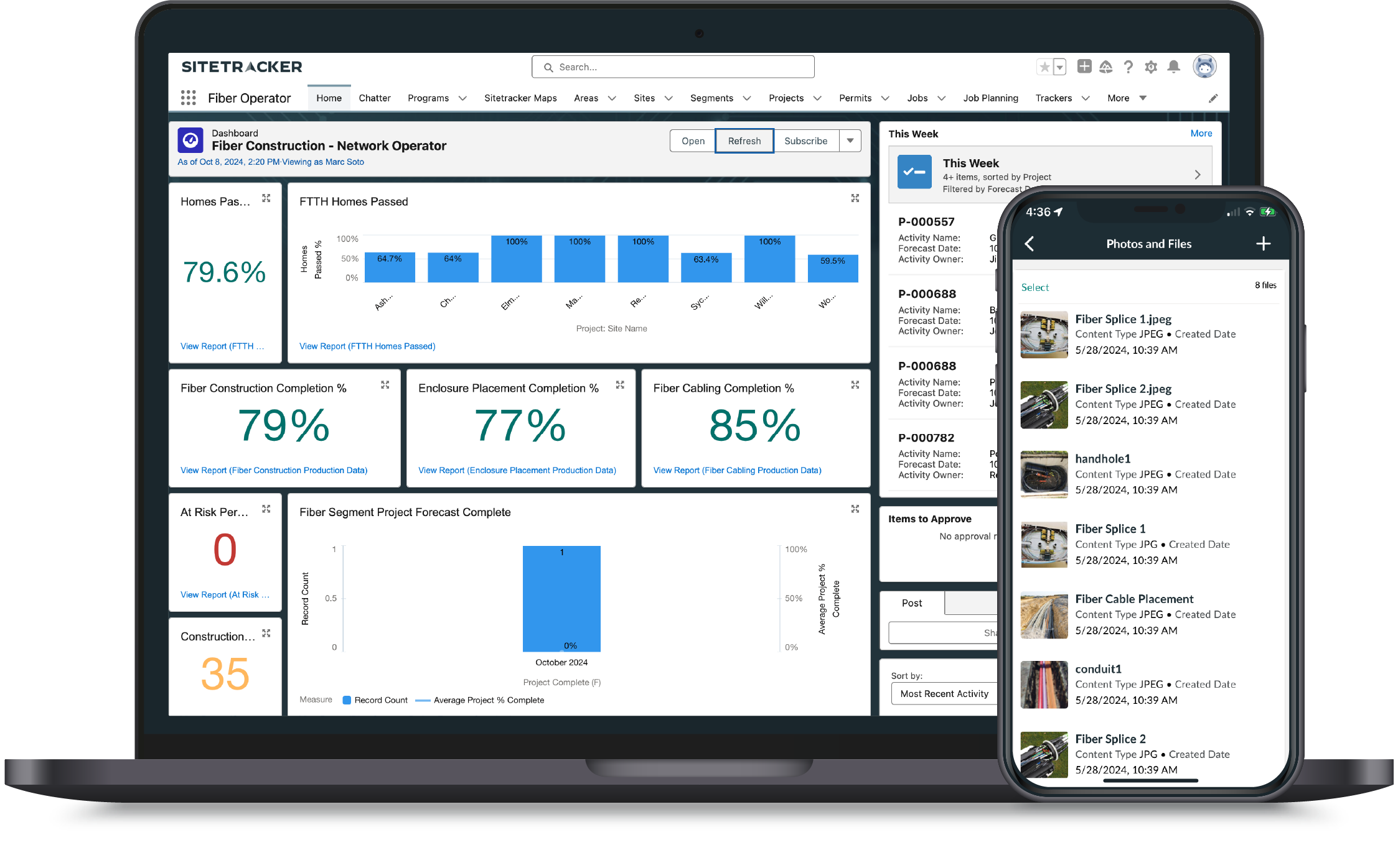 Sitetracker vs Quickbase Comparison Page - Sitetracker